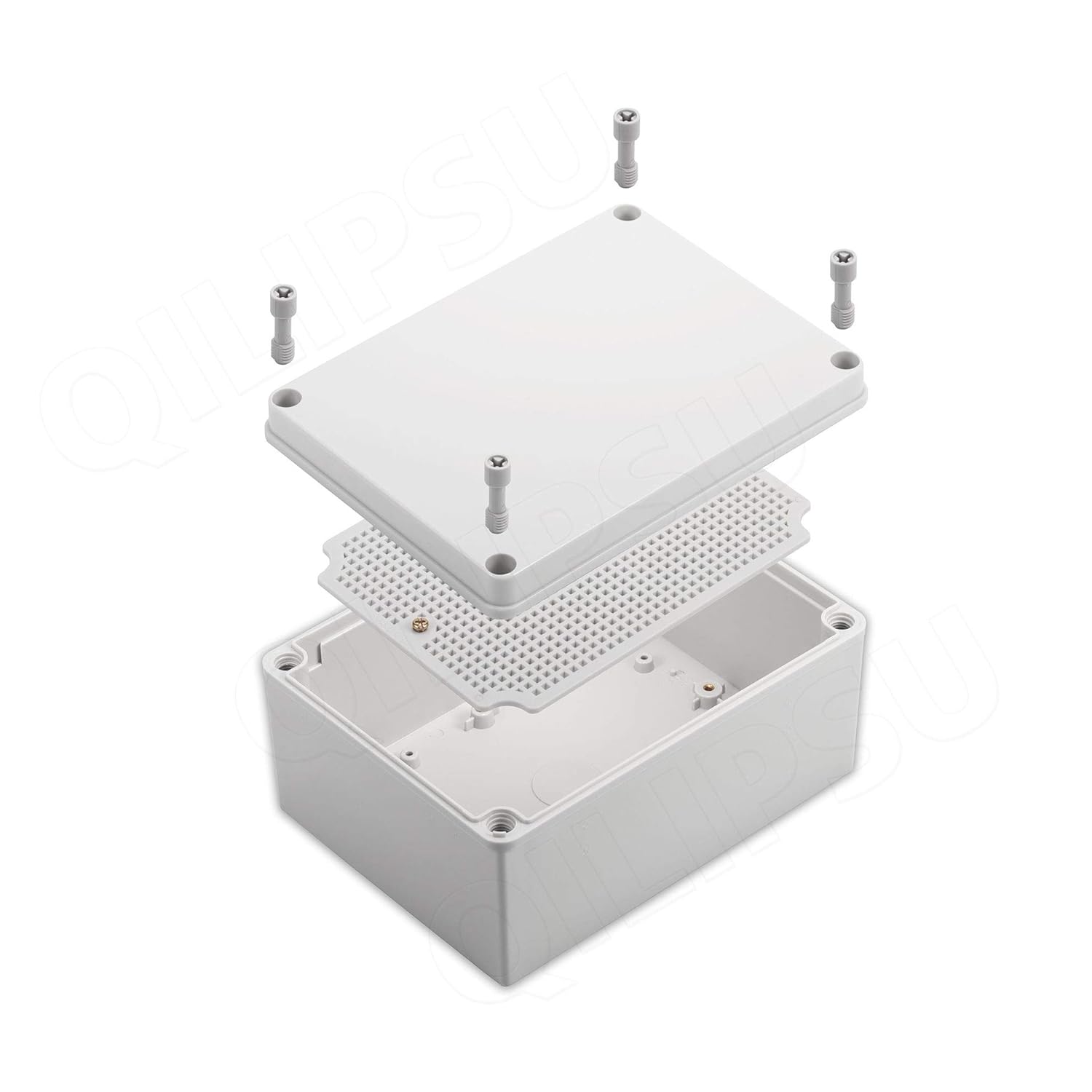 Junction Box With Mounting Plate 175x125x100mm ABS Plastic DIY ...