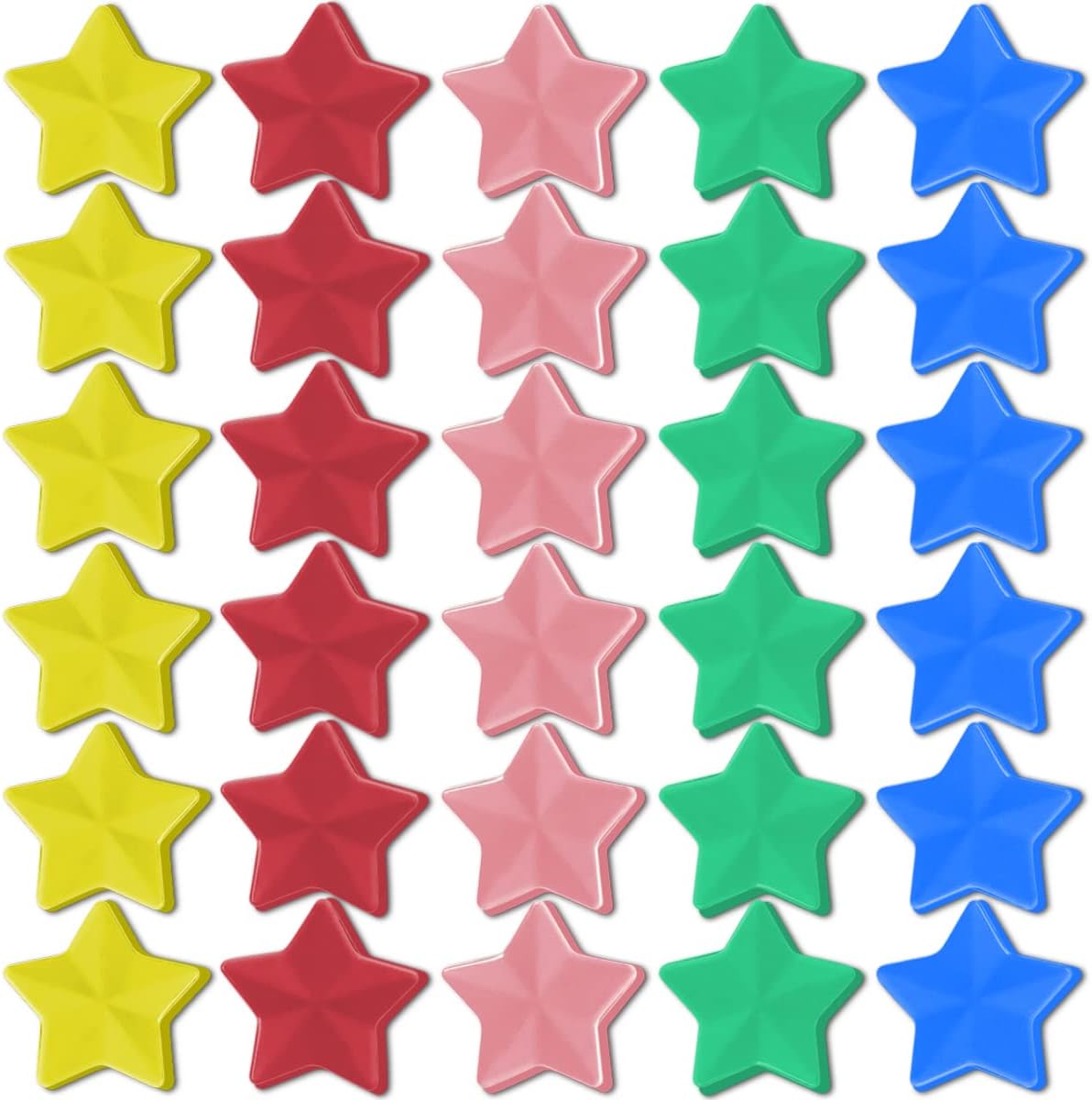 Amazon.com: Qualsen Fridge Magnet 30 Pack, Star Cute Magnets Heavy Duty ...