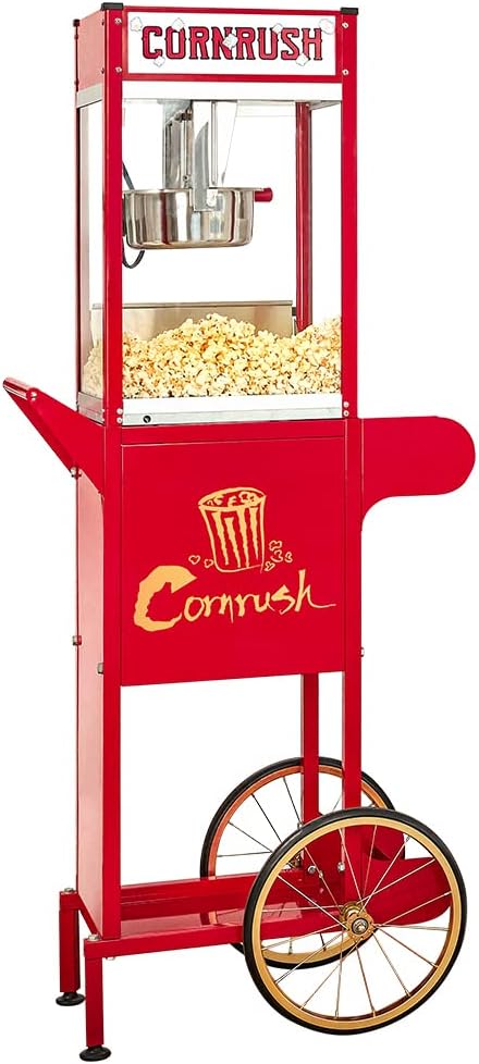 Amazon.com: Popcorn Machine Movie Theater Style with Cart, Vintage ...