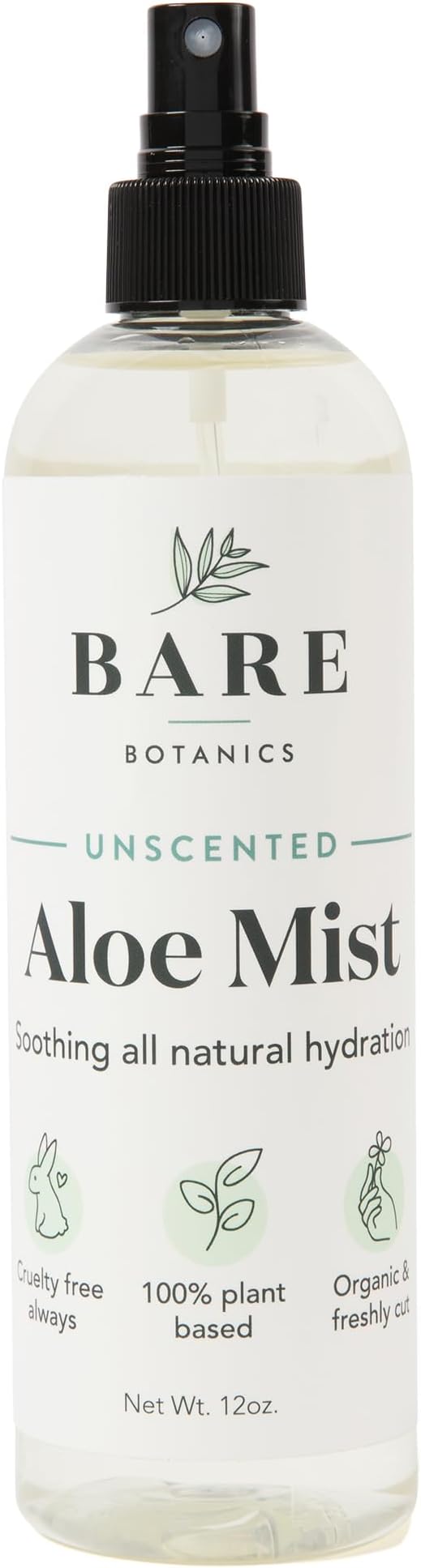 Amazon.com : BARE BOTANICS Cooling Aloe Spray for Skin & Hair 12 oz ...