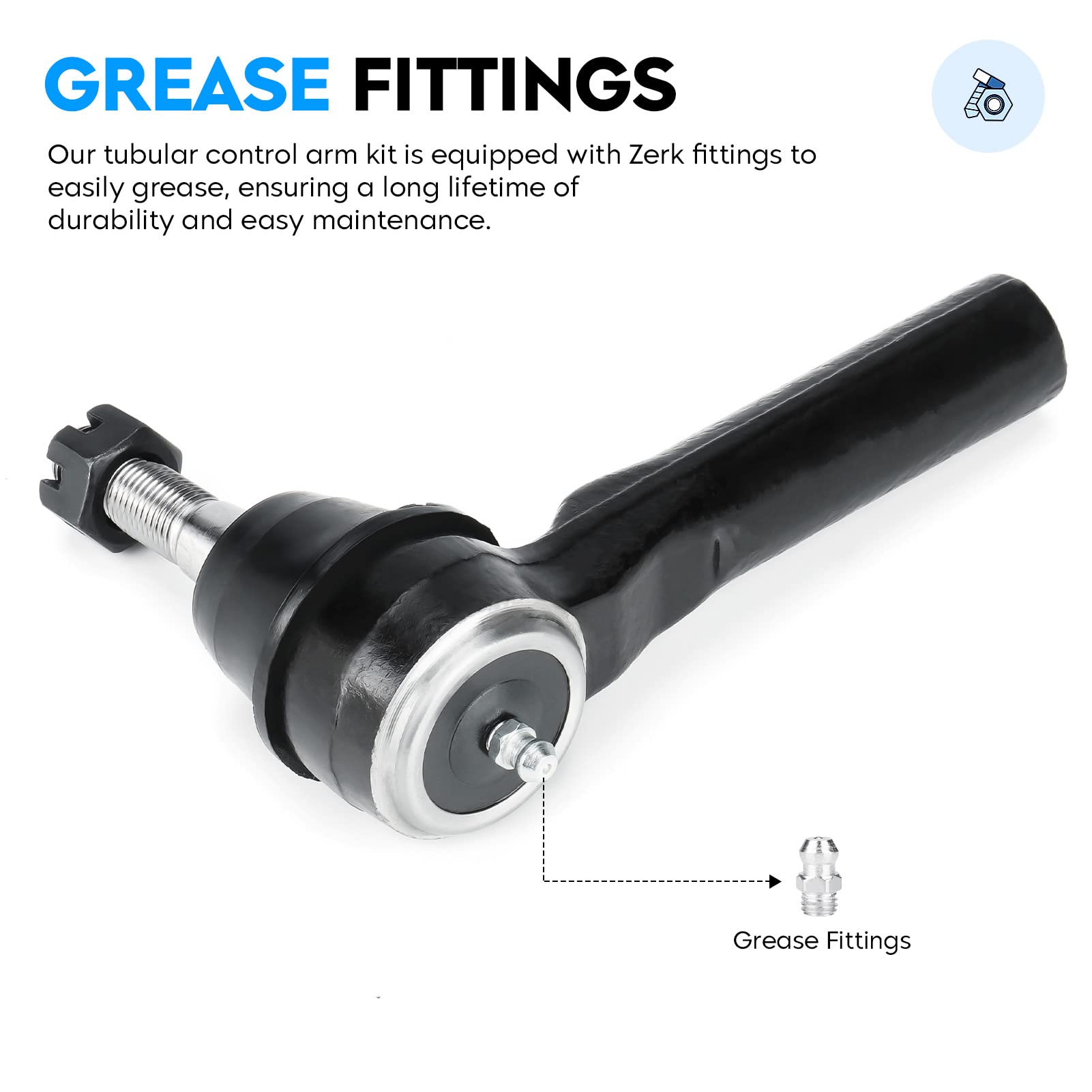 8PCS Front Lower Control Arms K620066 K620065 for 2009-2012 Dodge ...