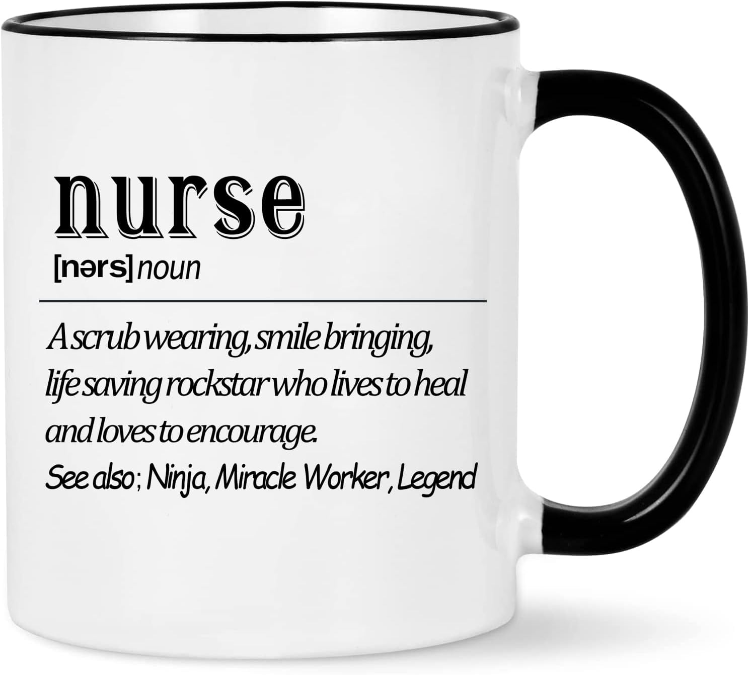 Amazon.com: Nurse Gifts Mug, Nurse Noun Mug, Funny Miracle Worker Nurse ...