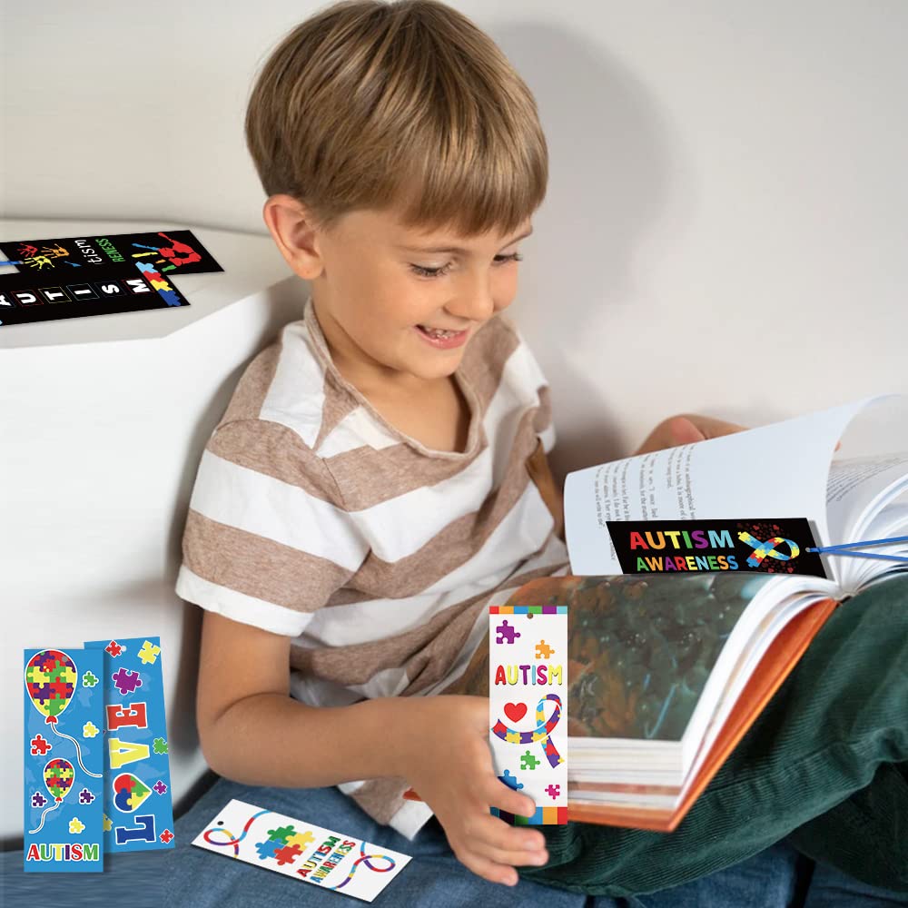 Snapklik.com : World Autism Awareness Bookmarks - 123Pcs Colorful ...