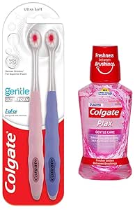 Buy Colgate Gentle Ultrafoam Ultra Soft Bristles Manual Toothbrush For ...