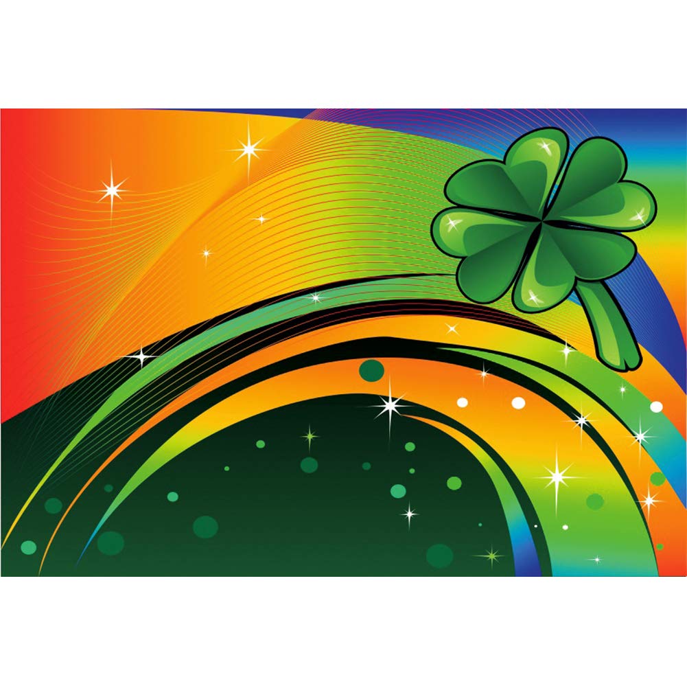 Shamrock And Rainbow Background