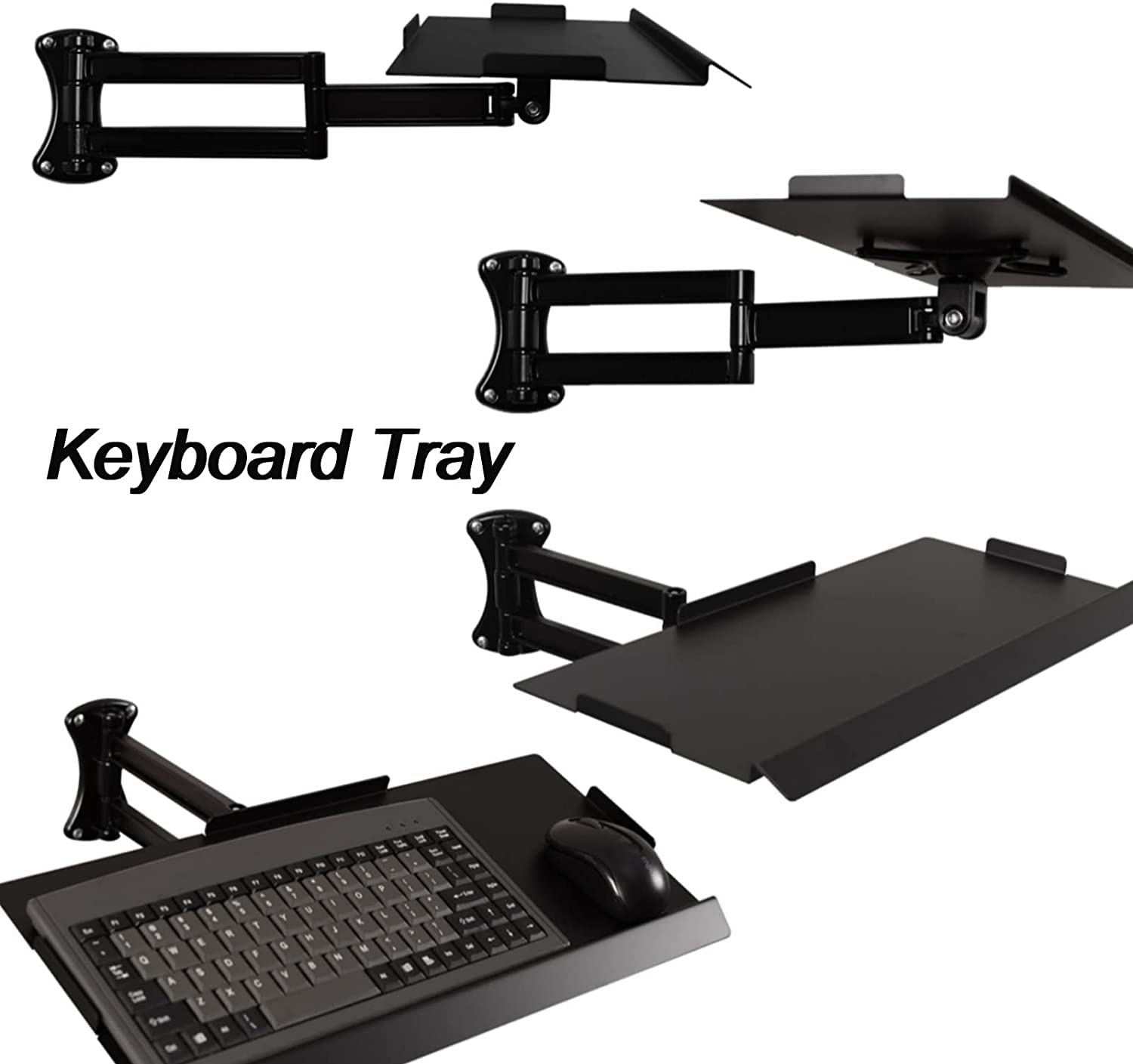 Wall Mount Keyboard Stand Duronic Sit Stand Desk Mount DM1K1X2 | Wall