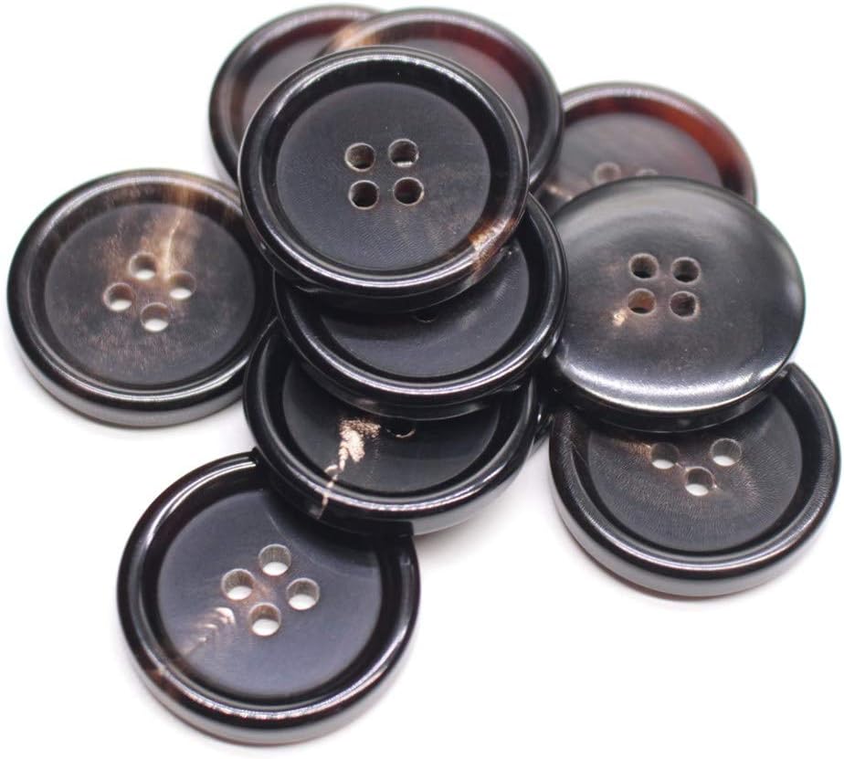Amazon.com: 10 Pieces Large 1 Inch Natural Real Horn Buttons for Men's ...