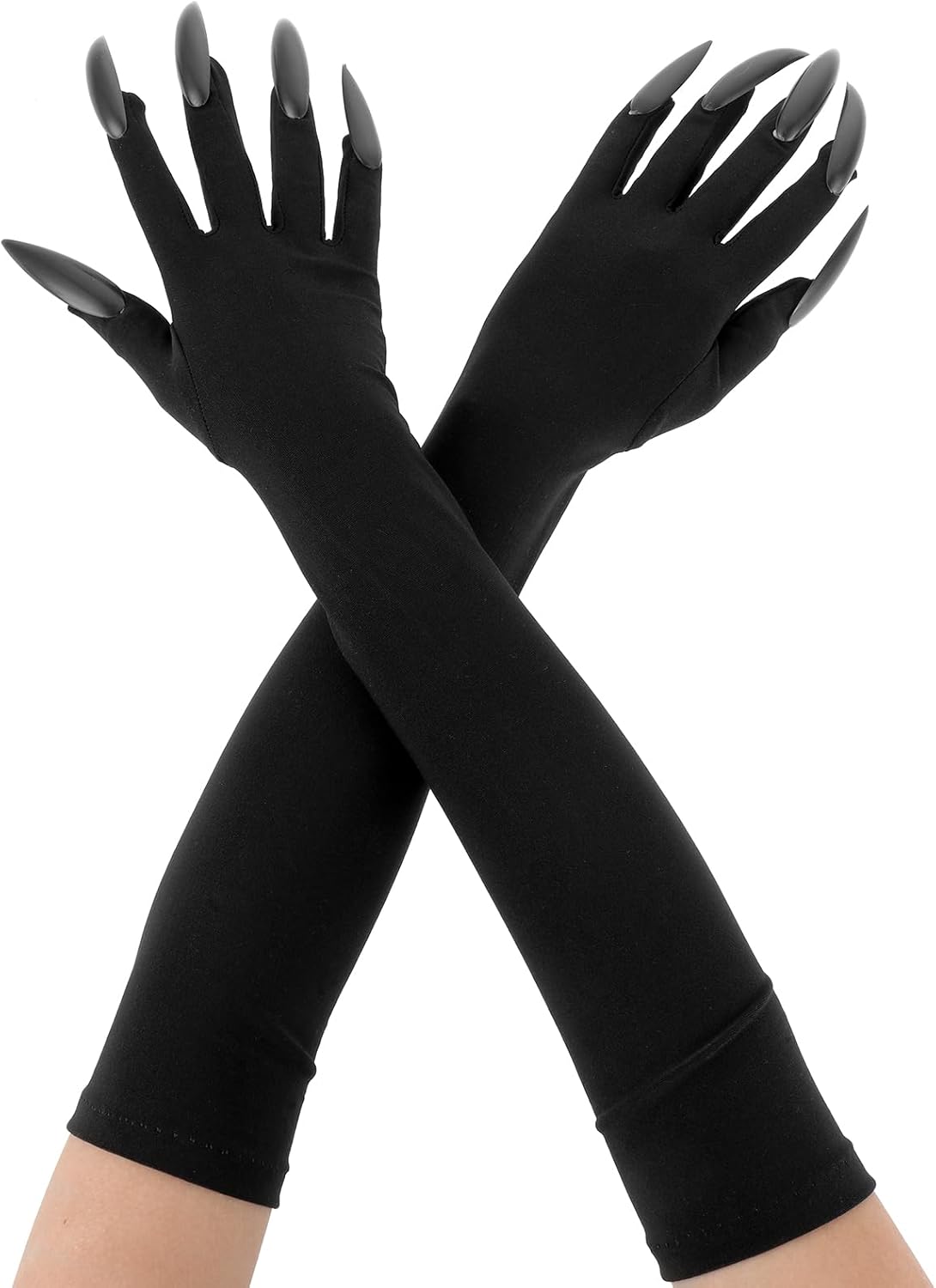 Amazon.com: Lusofie Black Claw Gloves with Claws for Halloween Party ...