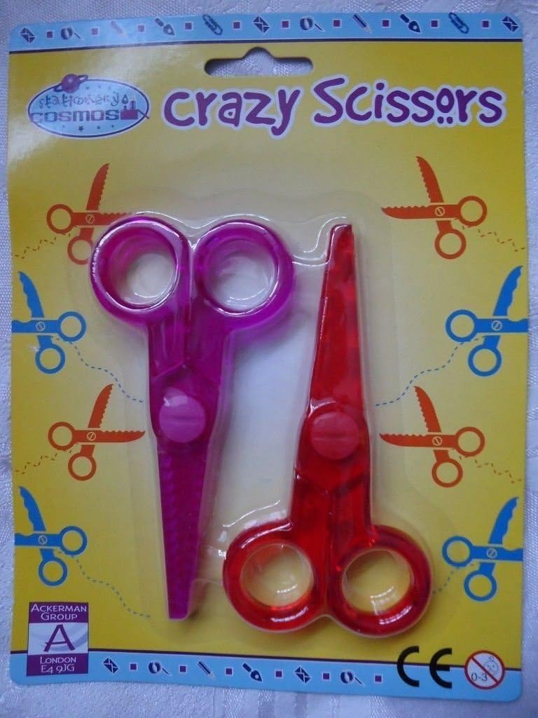 Children's 2 Pack Safety Crazy Scissors - Colour May Vary : Amazon.co ...