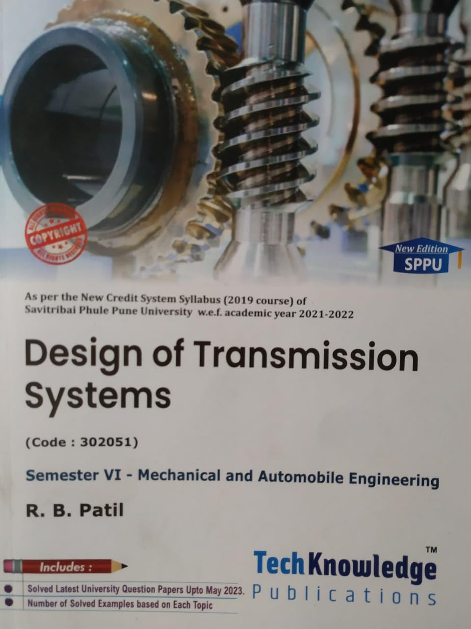 Buy Design of Transmission system - Mechanical Engineering : Savitribai ...