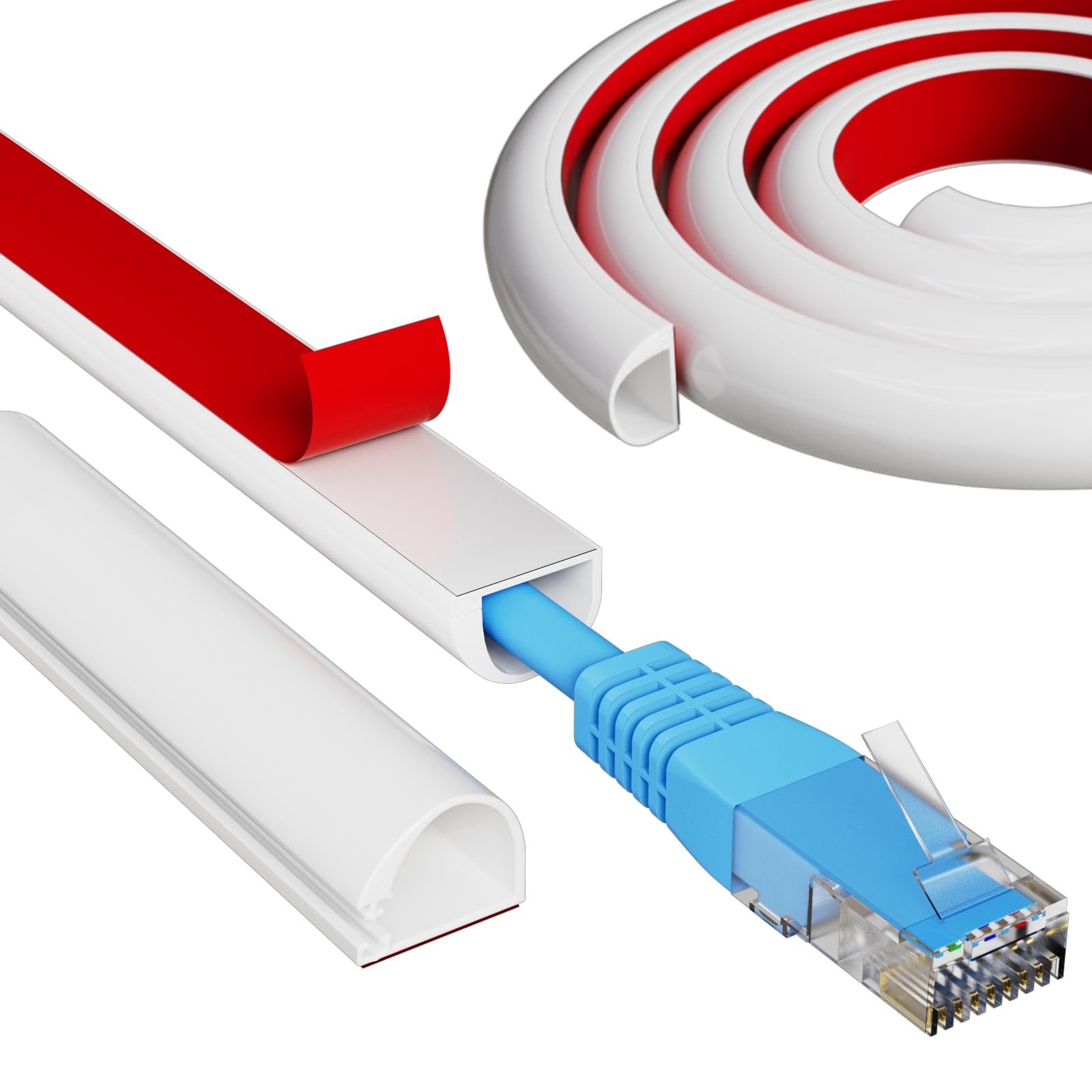 Snapklik.com : 78" Side Open One Cord Hider For Wall Mounted Tv ...