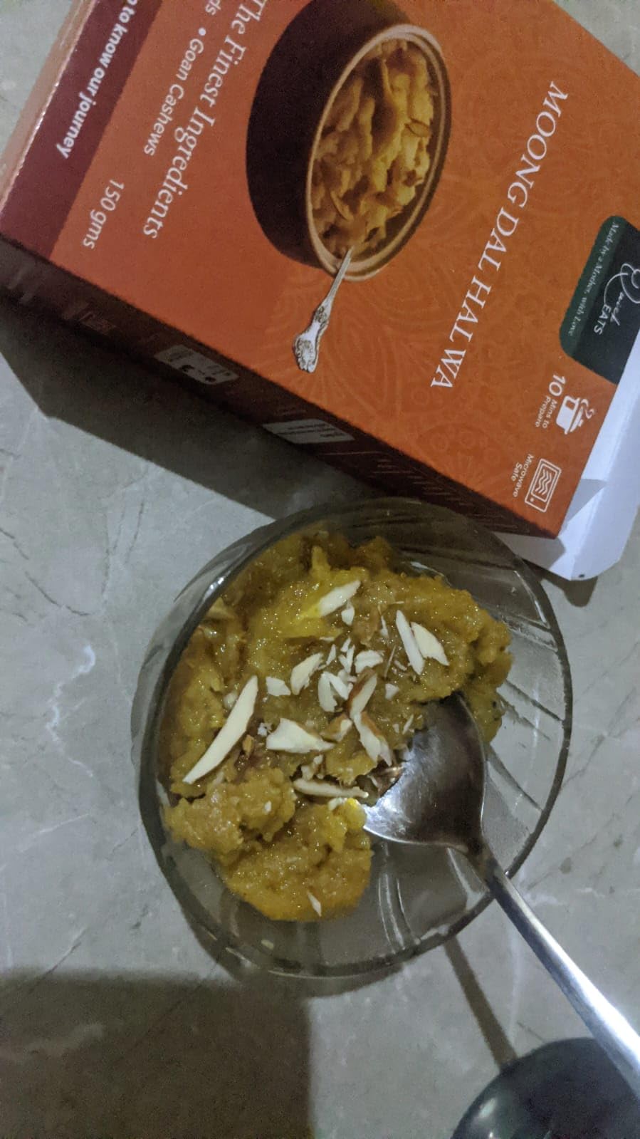 Quick Eats Moong Dal Halwa Ready-To-Cook Instant Premix - 150 gms (Pack ...