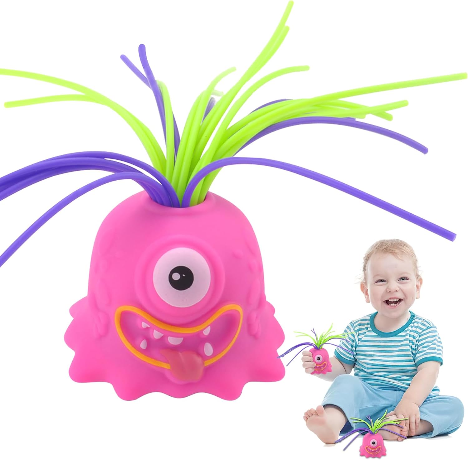 Screaming Monster Toys,Hair Pulling Fidget Toy,Hair Pulling Sound ...