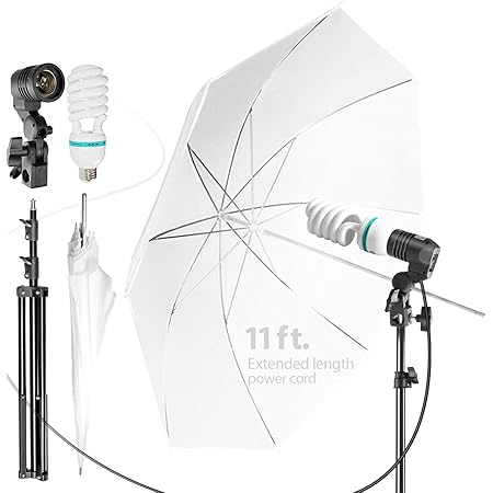 Amazon.com : LimoStudio Continuous Light White Umbrella Reflector ...