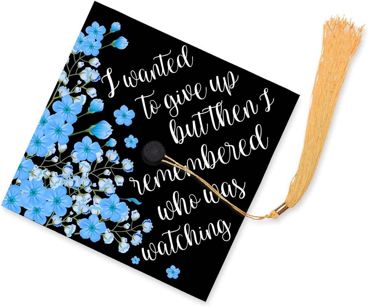 Amazon.com: Graduation Cap Topper - Inspirational Quotes Graduation Hat ...