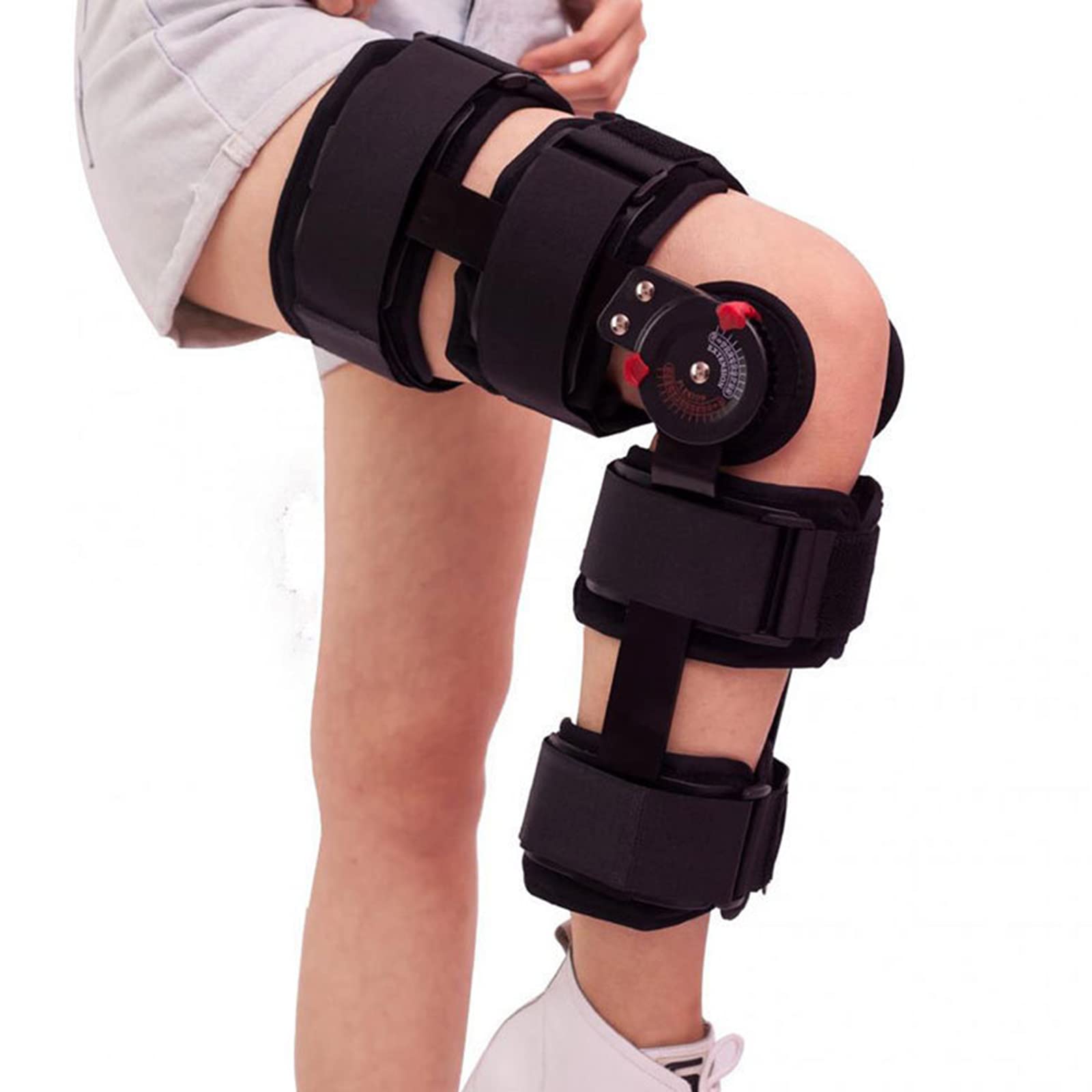 Buy Hinged Knee Brace with Shoulder Strap, Adjustable Medical ...
