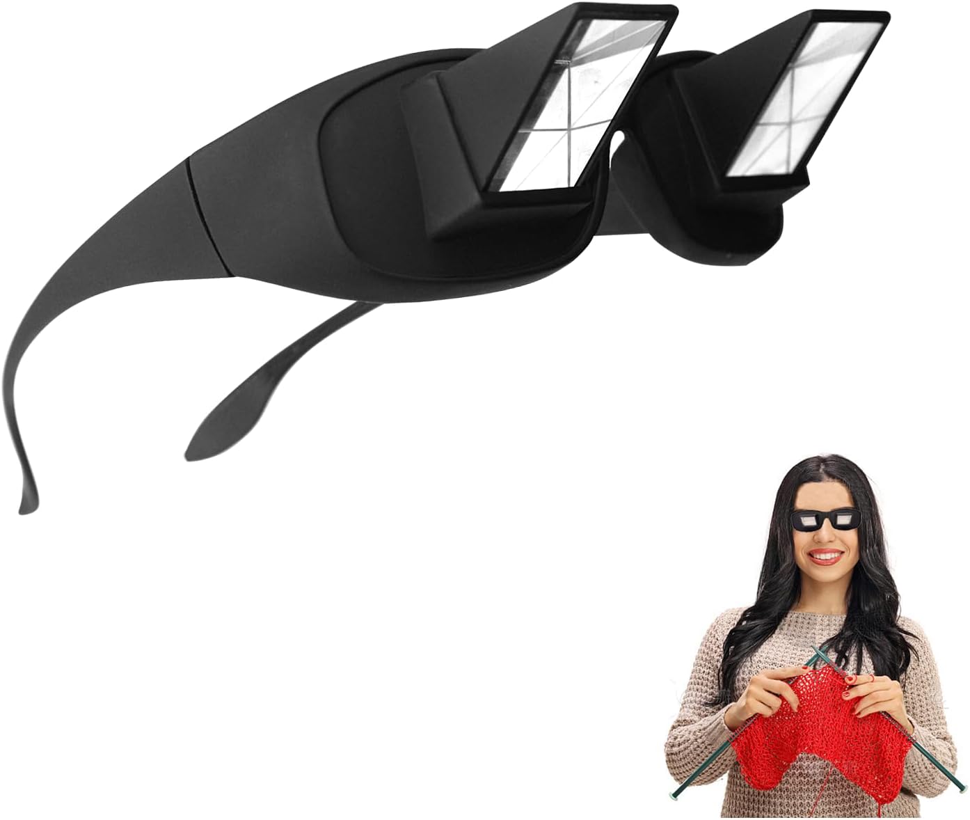 Amazon.com: UXIETIN Crochet Glasses Horizontal High Definition Lazy ...