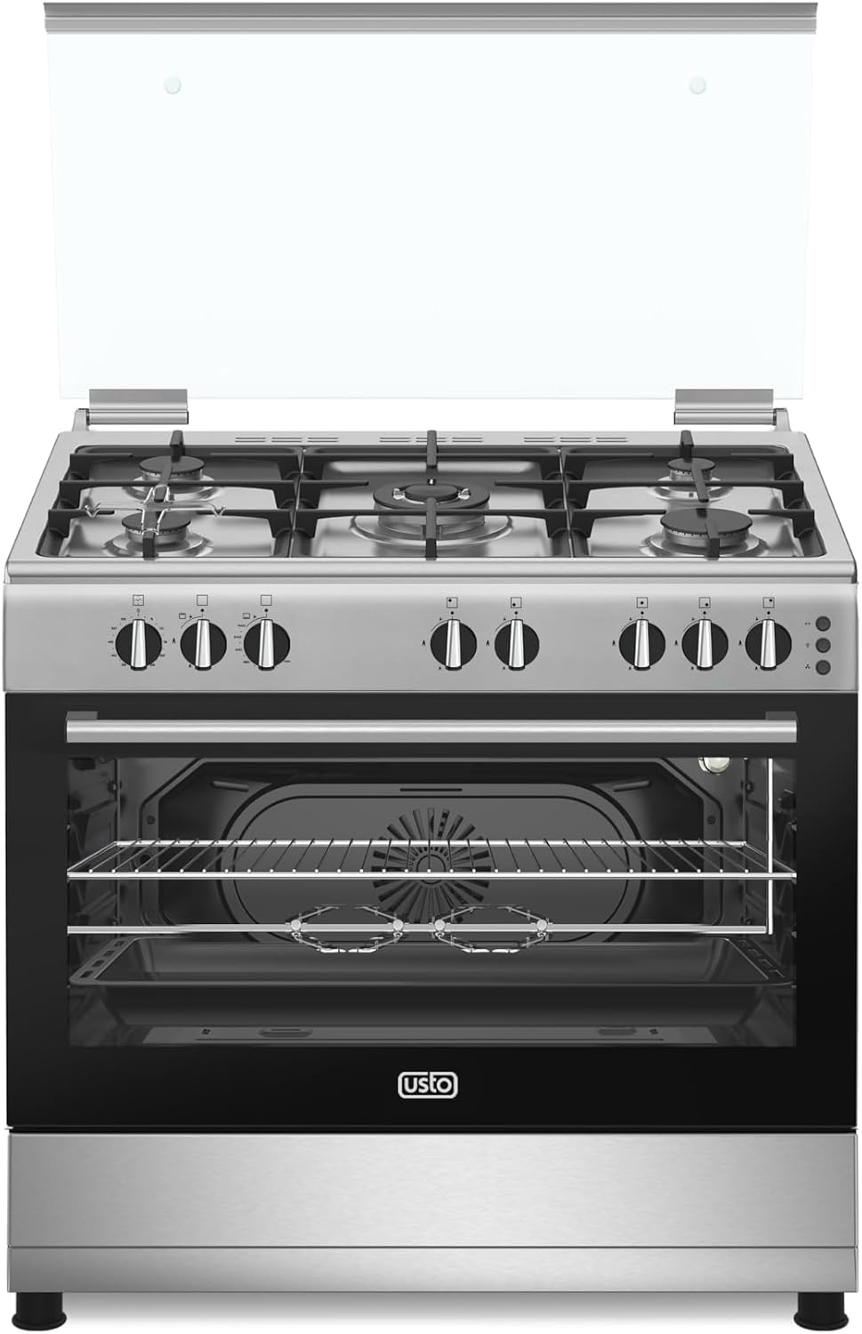 Usto Turkish Gas Oven, Steel, 60 * 90 Cm, 5 Burners, Heavy Iron ...