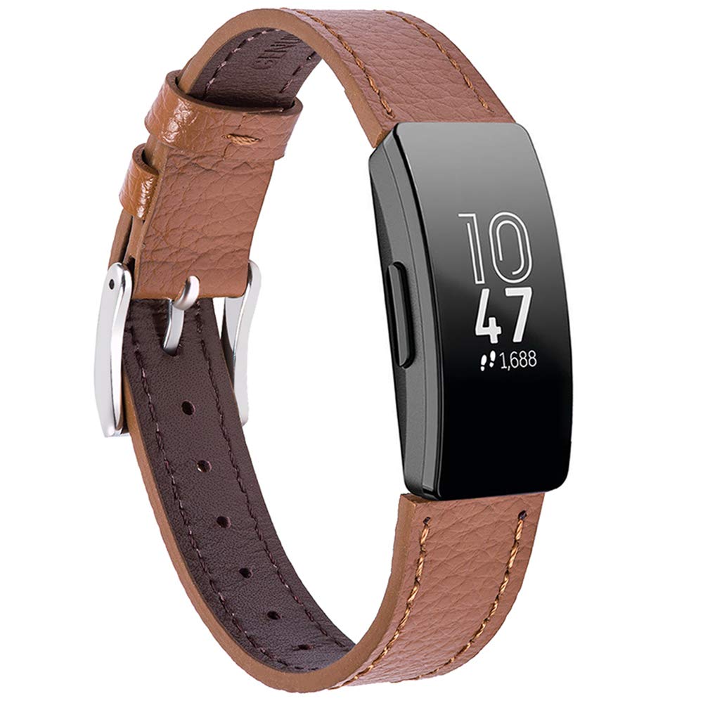 Amazon.com: Leather Bands Compatible for Fitbit Inspire 3/ Fitbit ...