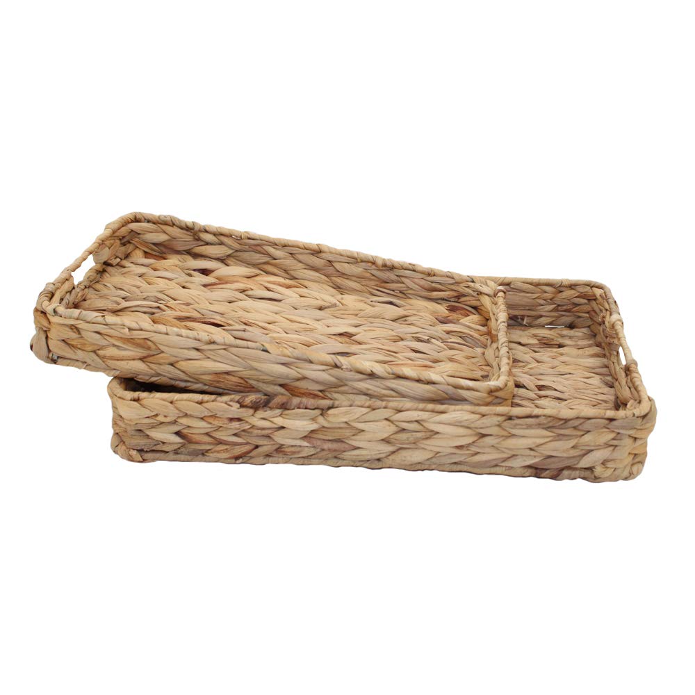 Amazon.com: Grass Weaving Tray, Grass Storage Bins for Fruit or Tea ...