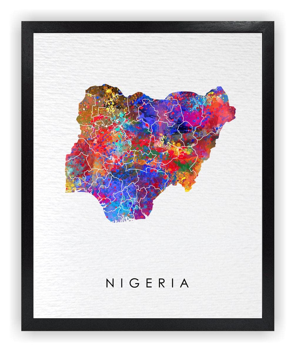 Nigeria Political Map Africa