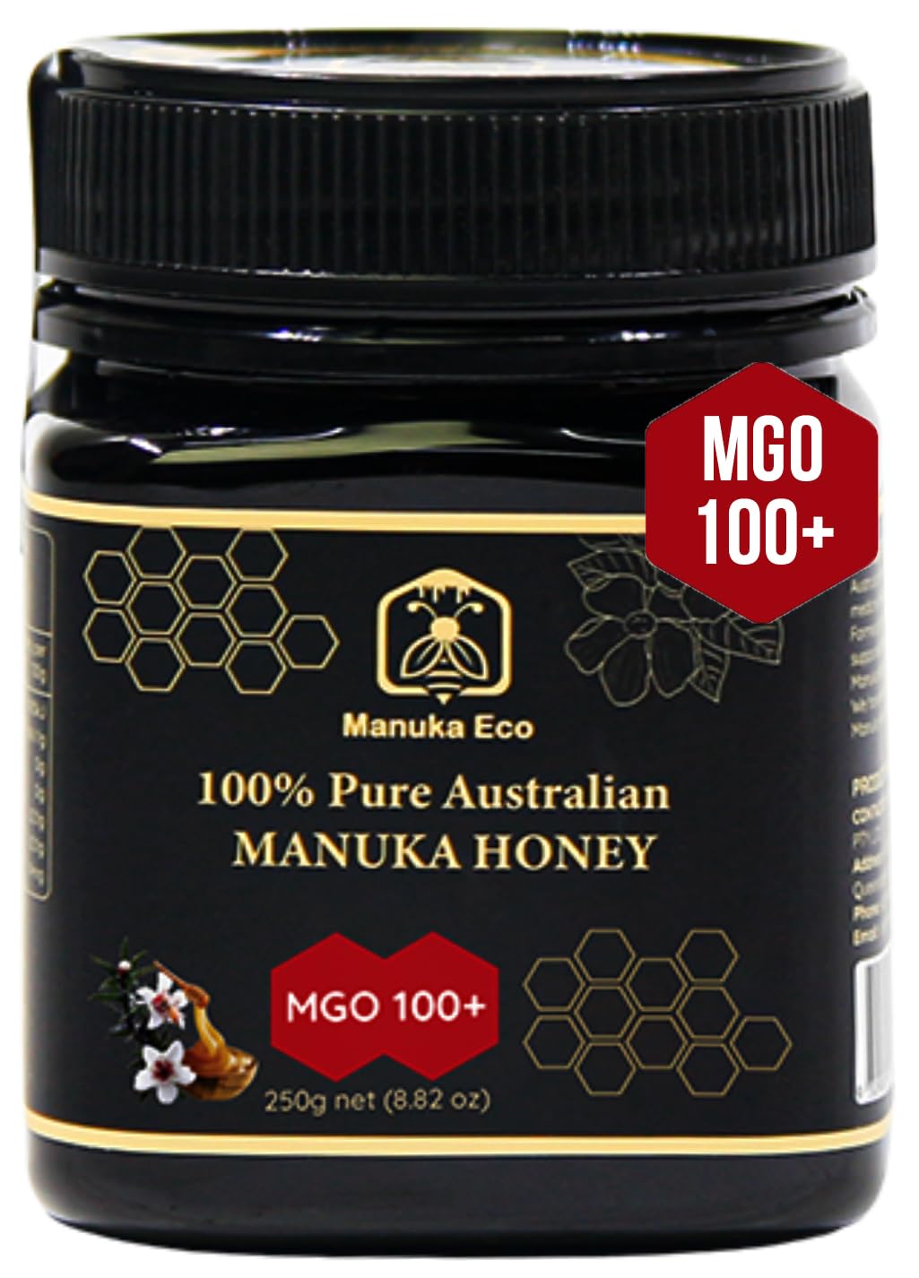 MANUKA ECO Manuka Honey with MGO 100+, 250gr, 100% Pure Honet from ...