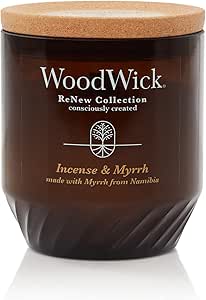 Amazon.com: WoodWick® Renew Medium Candle, Incense & Myrrh Scented ...