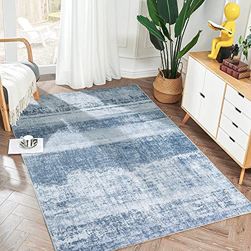jinchan Area Rug 4x6 Modern Abstract Rug Indoor Contemporary Carpet ...