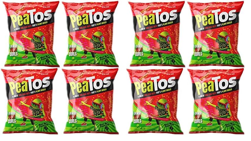 Amazon.com: PeaTos Crunchy Curls, Healthy Low Calorie Vegan Gluten Free ...