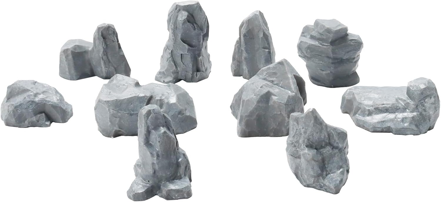 Amazon.com: Warmtree 10Pcs Diorama Rocks Fake Rock Miniature Stone Rock ...