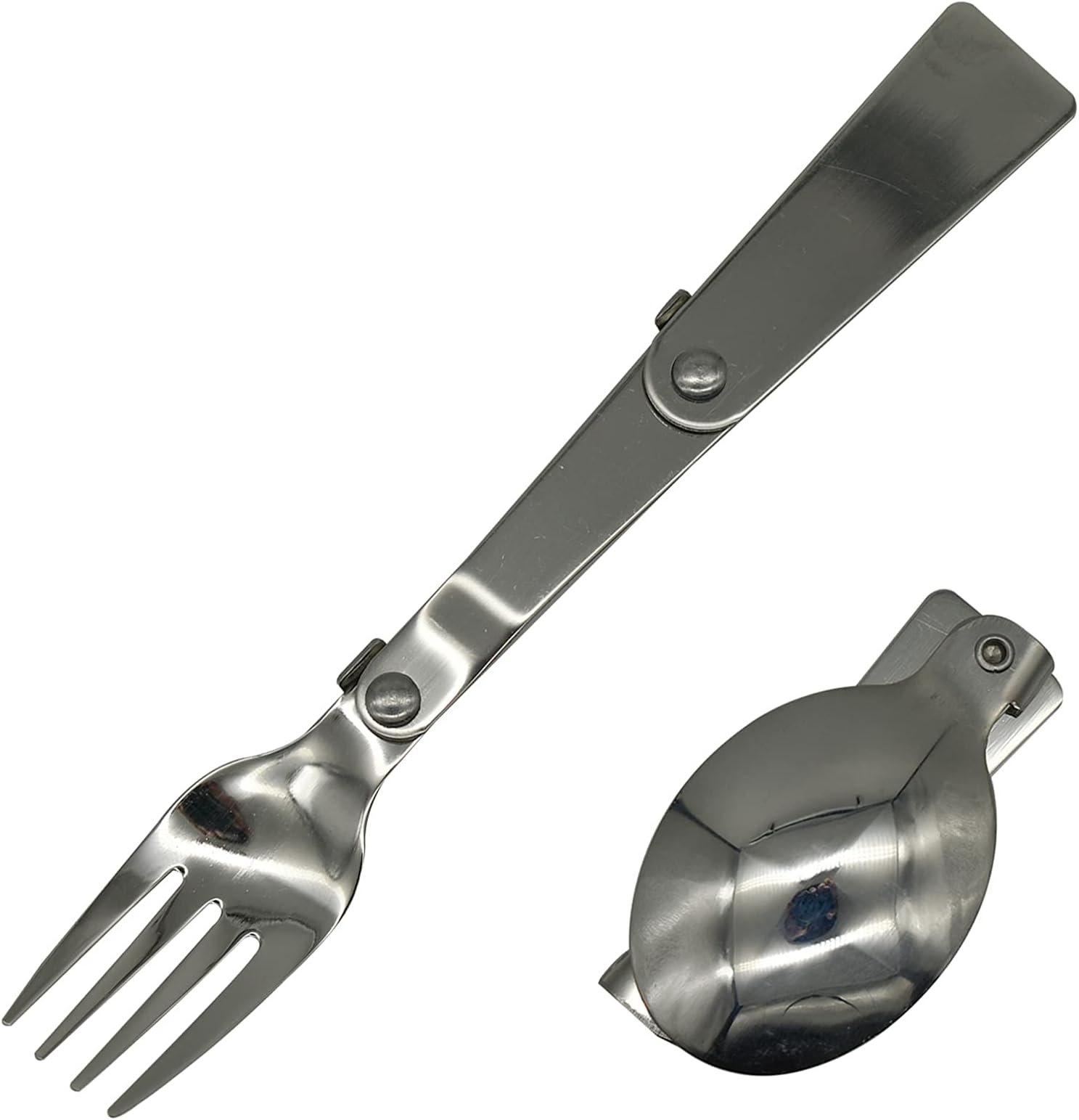 Amazon.com: Acantha Foldable Fork and Spoon Set, Portable Folding Spoon ...