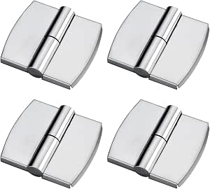 4pcs Public Toilet Stainless Steel Hinge,Silver Restroom Partition ...