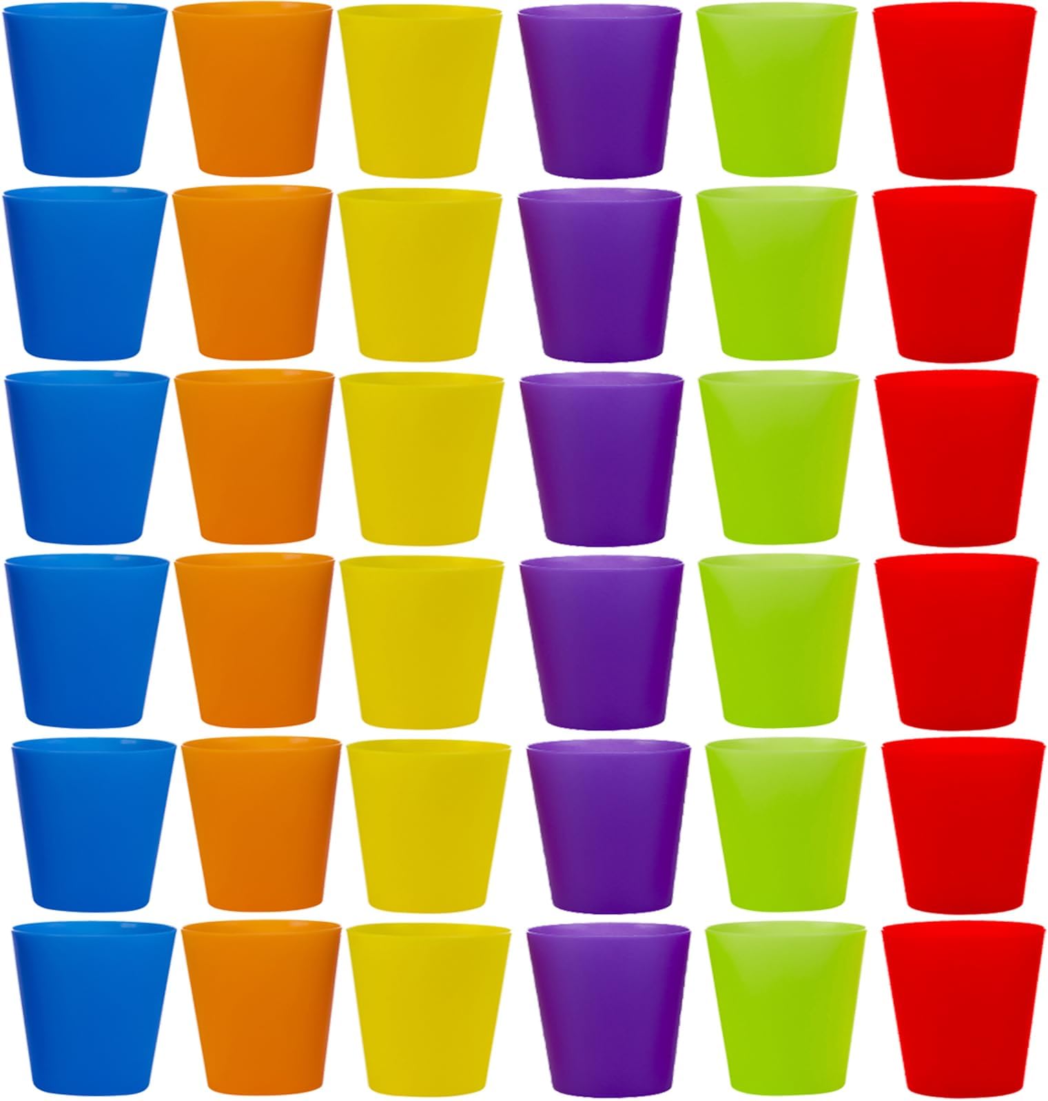 CIPOOH 36Pack Reusable Plastic Cups for Kids Children and Adults, 260ml ...