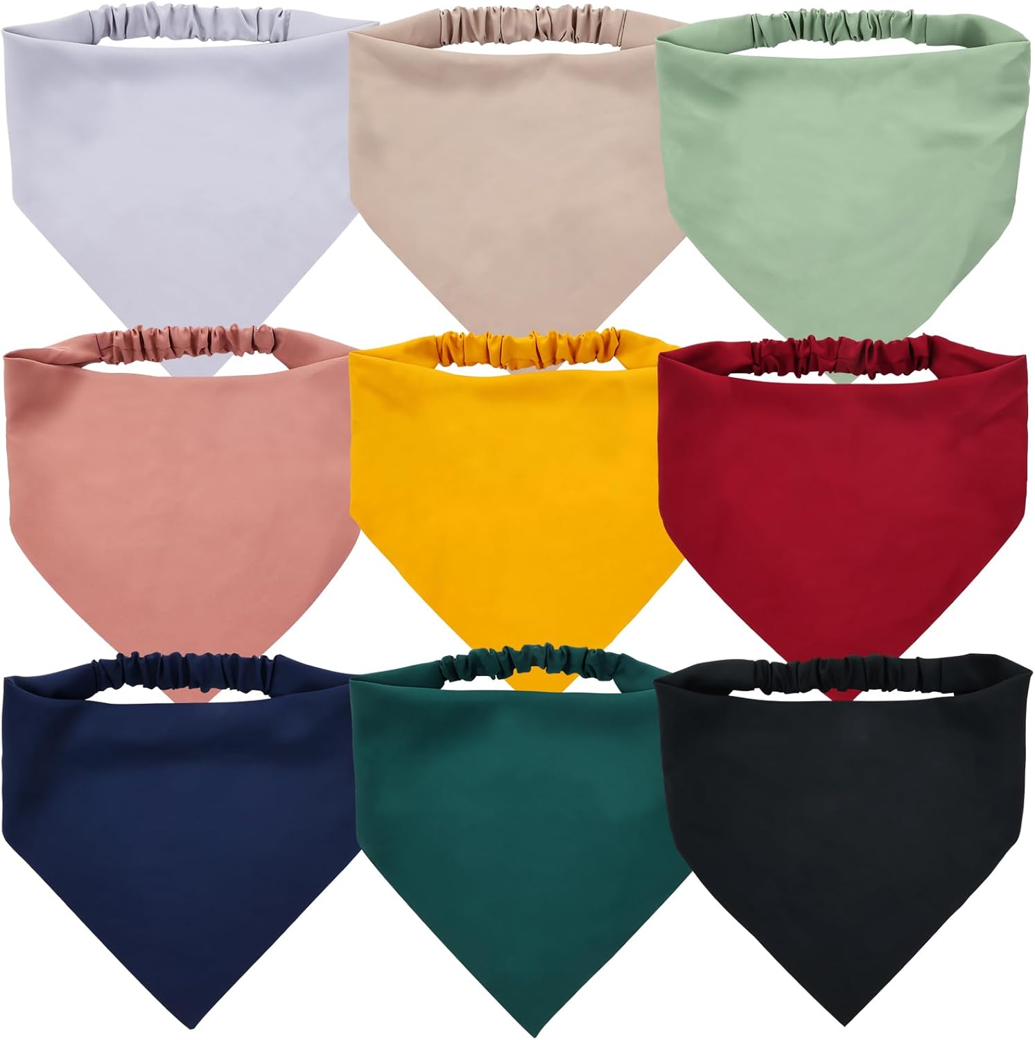 Amazon.com: Dizila 9 Pieces Non Slip Silky Chiffon Elastic Triangle ...