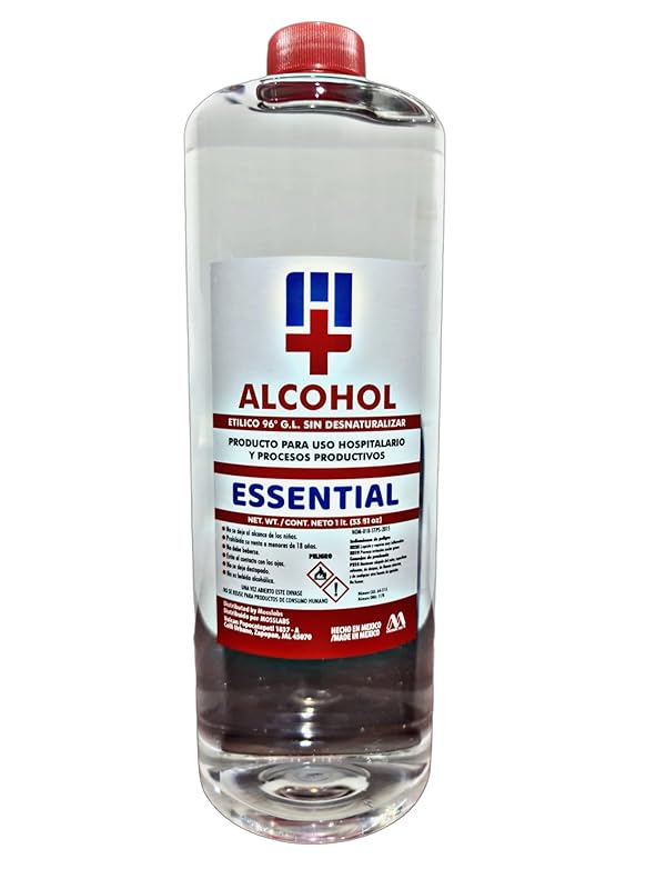 ALCOHOL ETILICO GRADO 96, 1 LITRO, PARA USO DESINFECTANTE Y MÁS : Amazon.com.mx: Productos Handmade