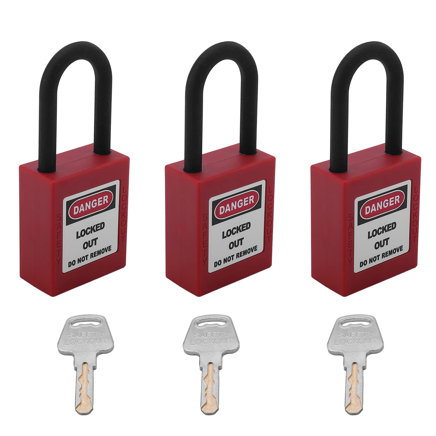 Buy MroMax Lockout Tagout Lock, Safety Padlock Keyed Alike,Loto ...