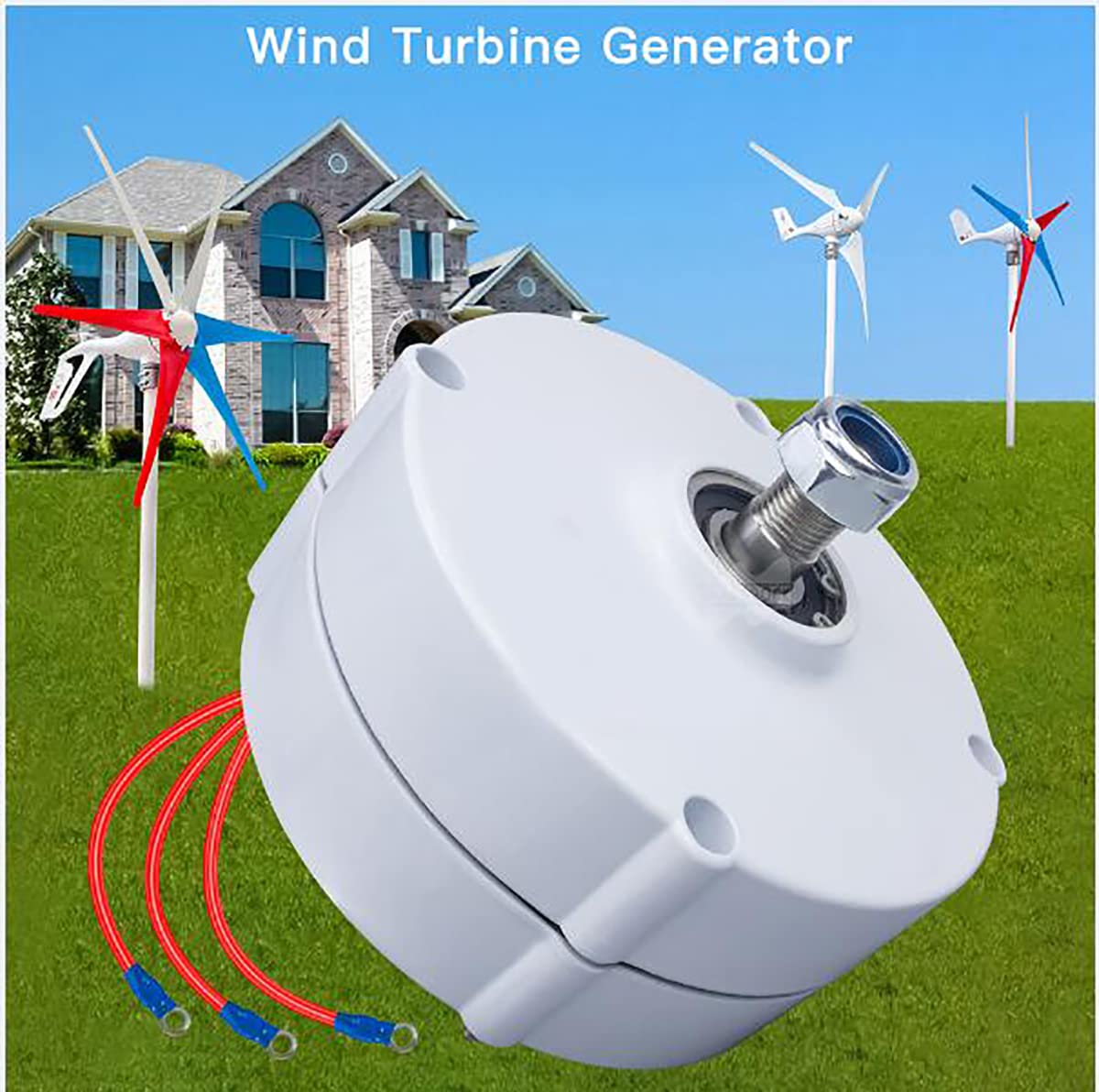 Buy 3 Phase PMSG Brushless Electric Wind Power Generator,6000W 12 V 24 ...