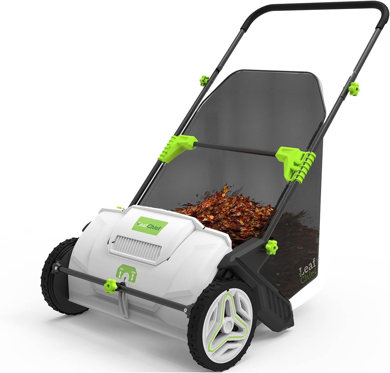 Garden Force Leaf Chief - Grass & Leaf Sweeping Collector - 100L ...