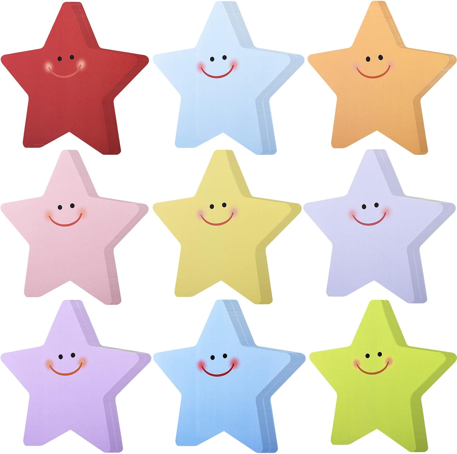 Amazon.com: Jspupifip 72 Pieces Large Star Cut Outs 6 Inch Paper Stars ...