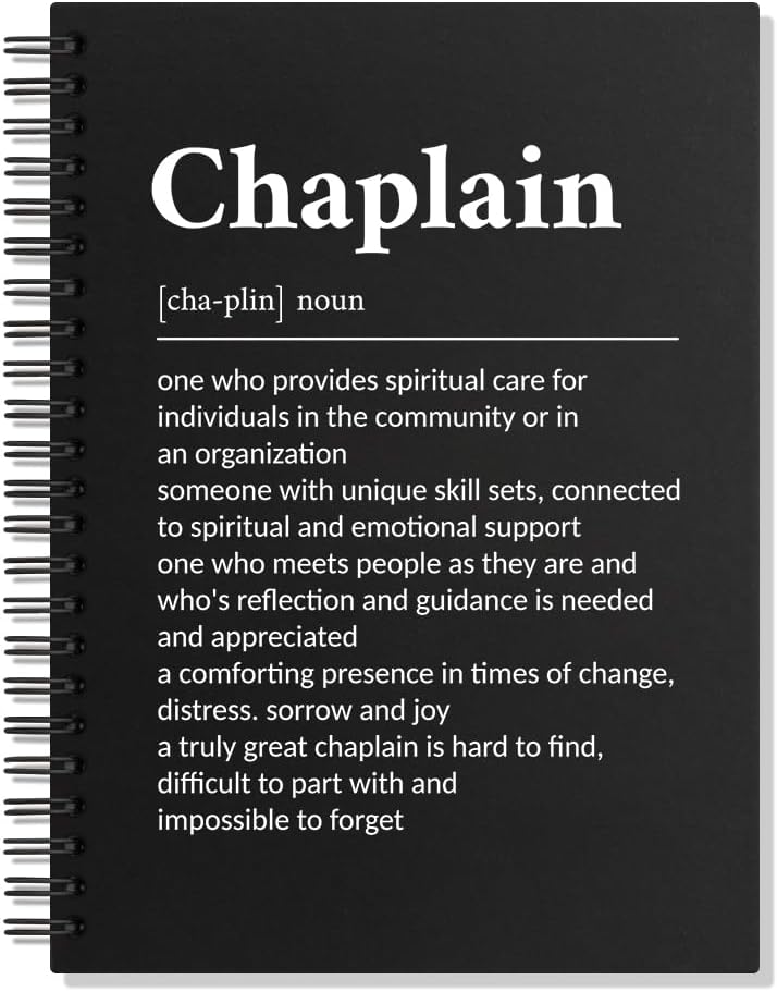 Amazon.com : WUUCKOO Chaplain Definition 80 Sheets 160 Pages Funny ...