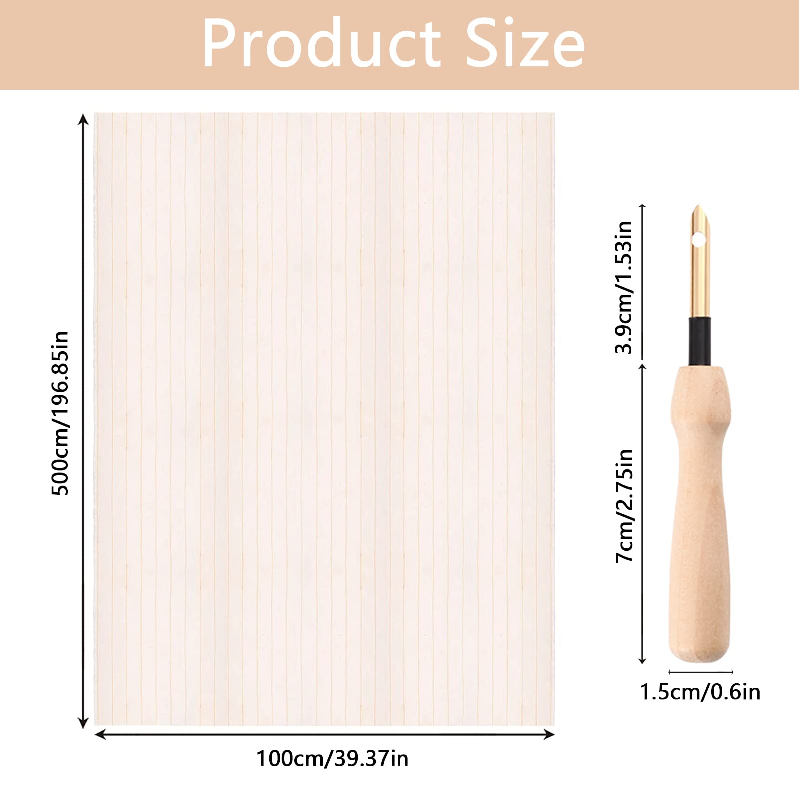 Tufting Fabric, Primary Tufting Gun Punch Needle Fabric, 100 500 with ...