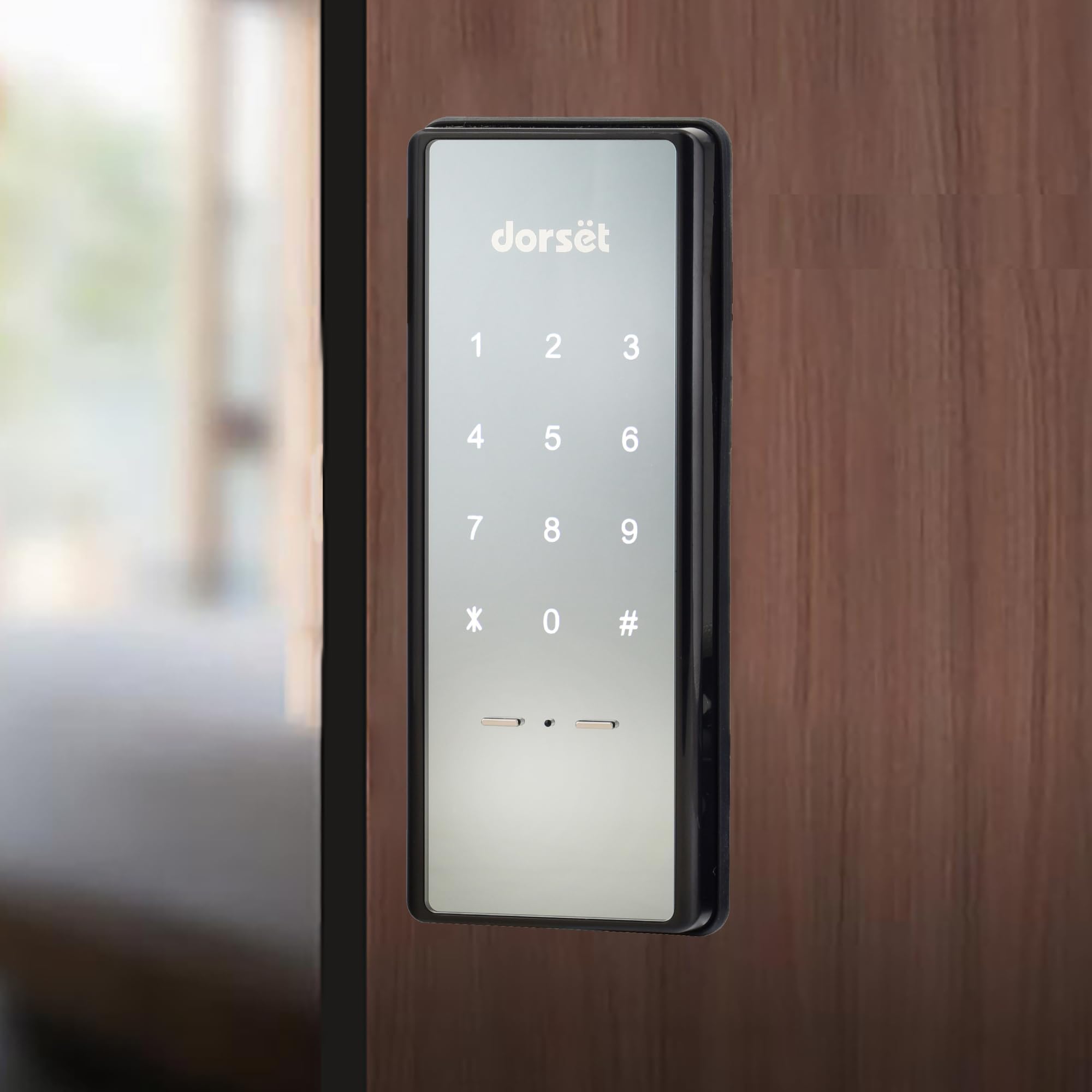 The Original QUBA Qdot Smart Digital Door Rim Lock: 4-Way Unlocking ...