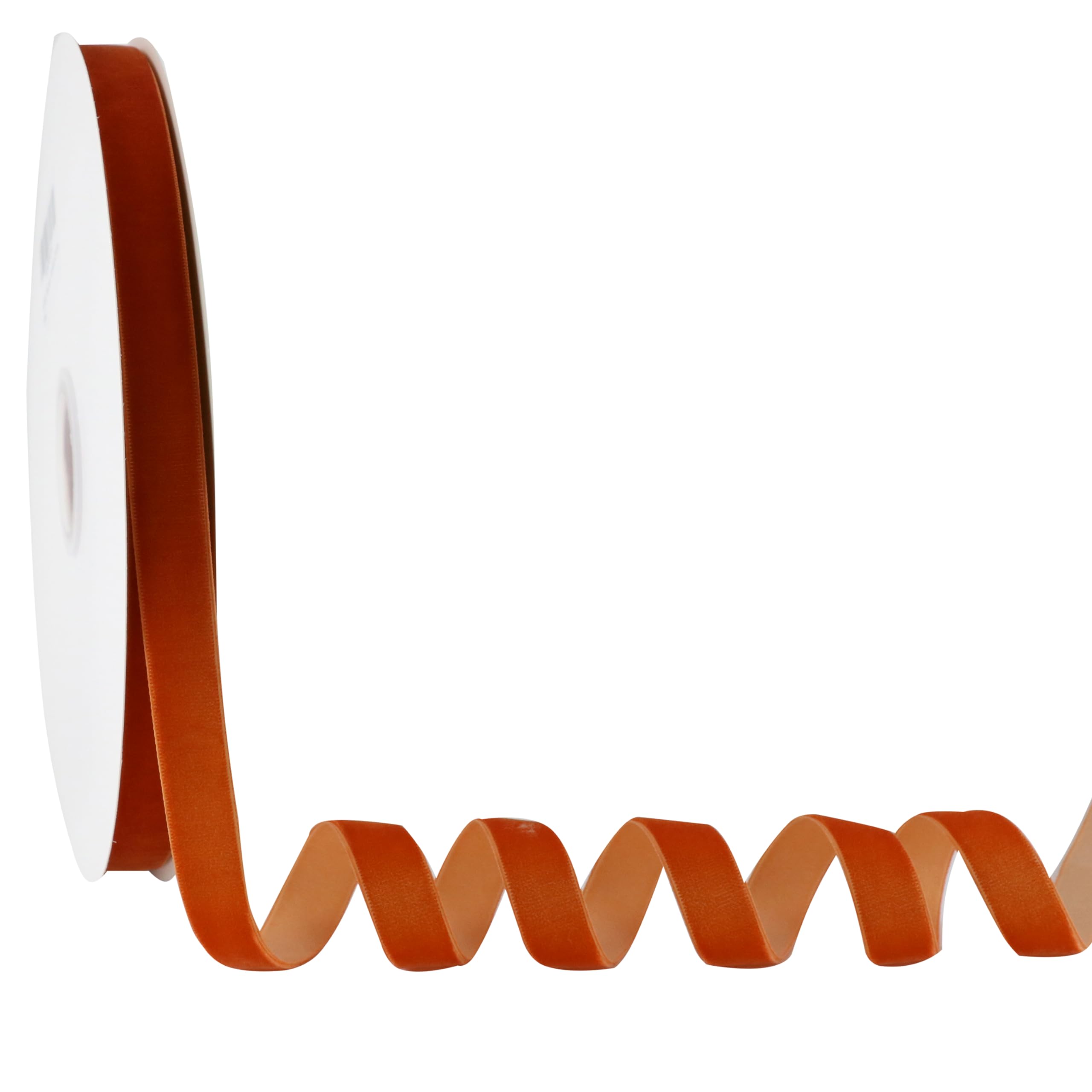 Amazon.com: Mayreel Terracotta Velvet Ribbon 5/8" Burnt Orange Ribbon ...
