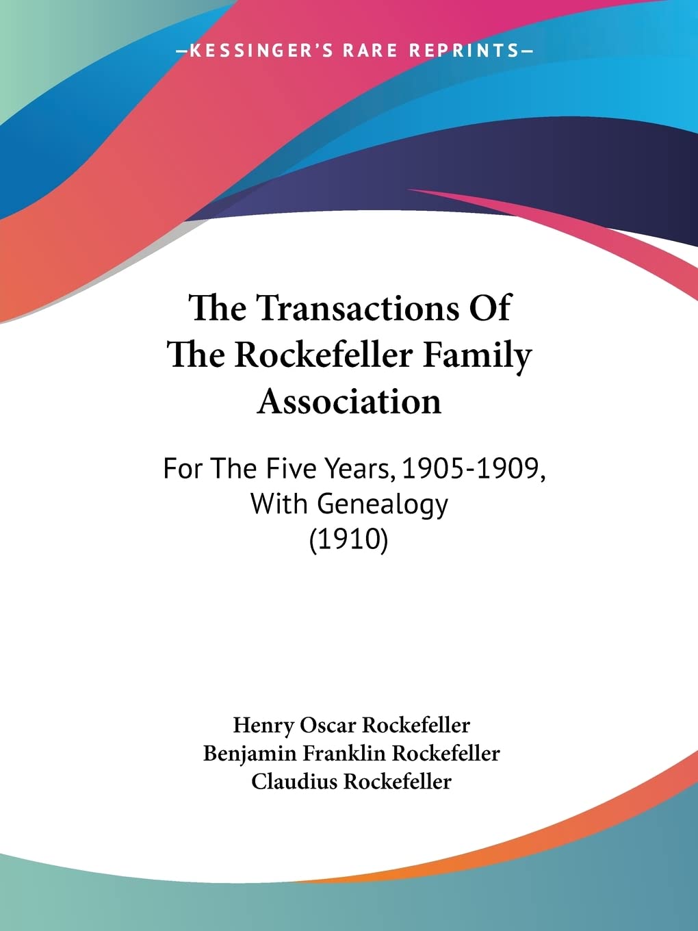 Amazon | The Transactions of the Rockefeller Family Association: For ...