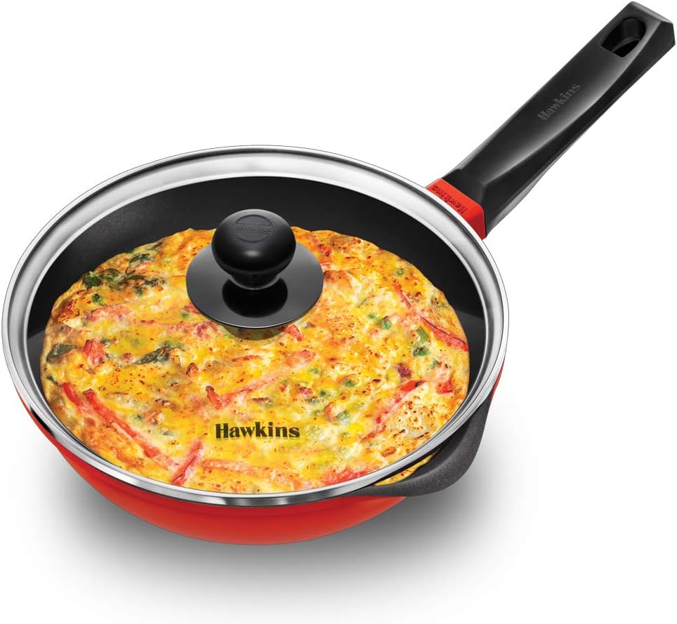 Amazon.com: HAWKINS 22 cm Frying Pan, Die Cast Non Stick Fry Pan with ...