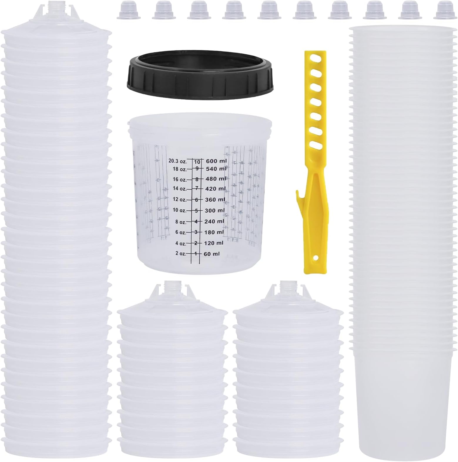 Amazon.com: Master Paint System MPS Disposable Paint Spray Gun Cup ...