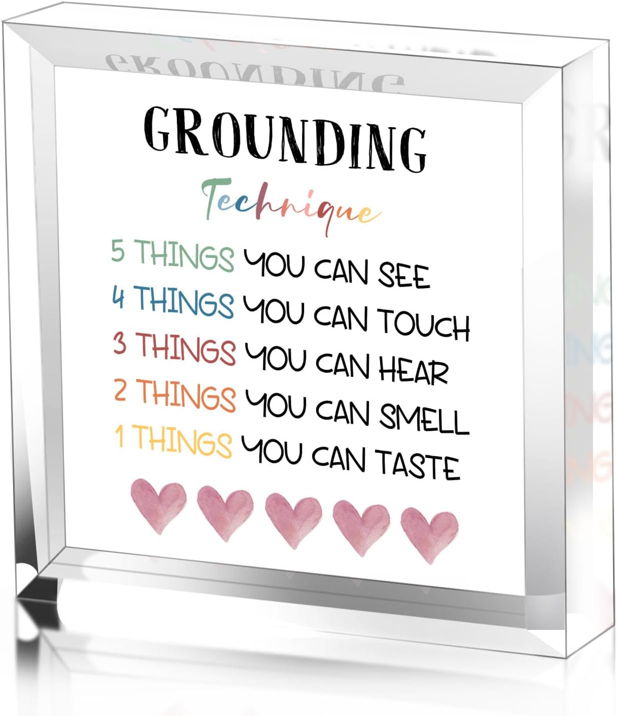 Amazon.com: Grounding Technique Office Art Decor 4 × 4 Inch - Counselor ...