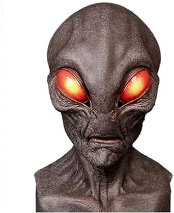 Amazon.com: GPAHRRDNIJ Realistic Mask Alien Mask Halloween Head Masks ...