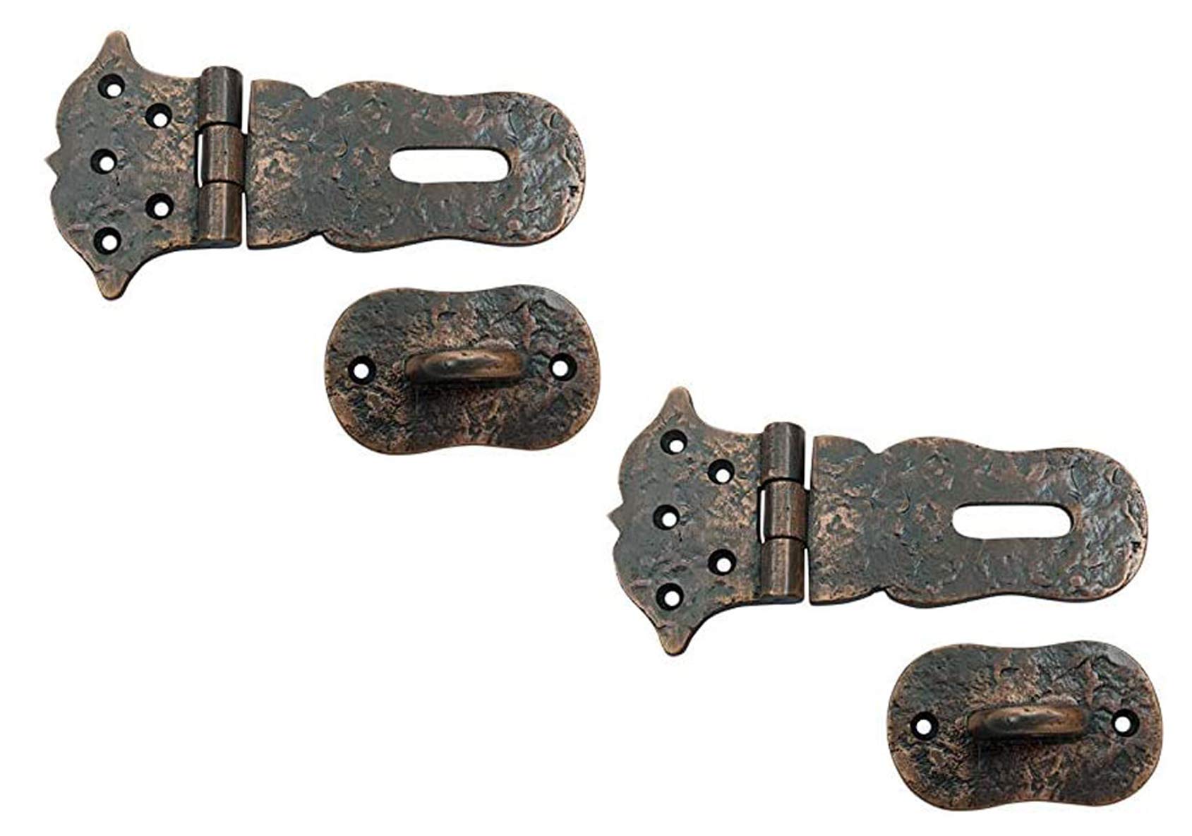Buy Adonai Hardware"Paran" Heavy Duty Cast Iron Safety Locking Hasp and ...