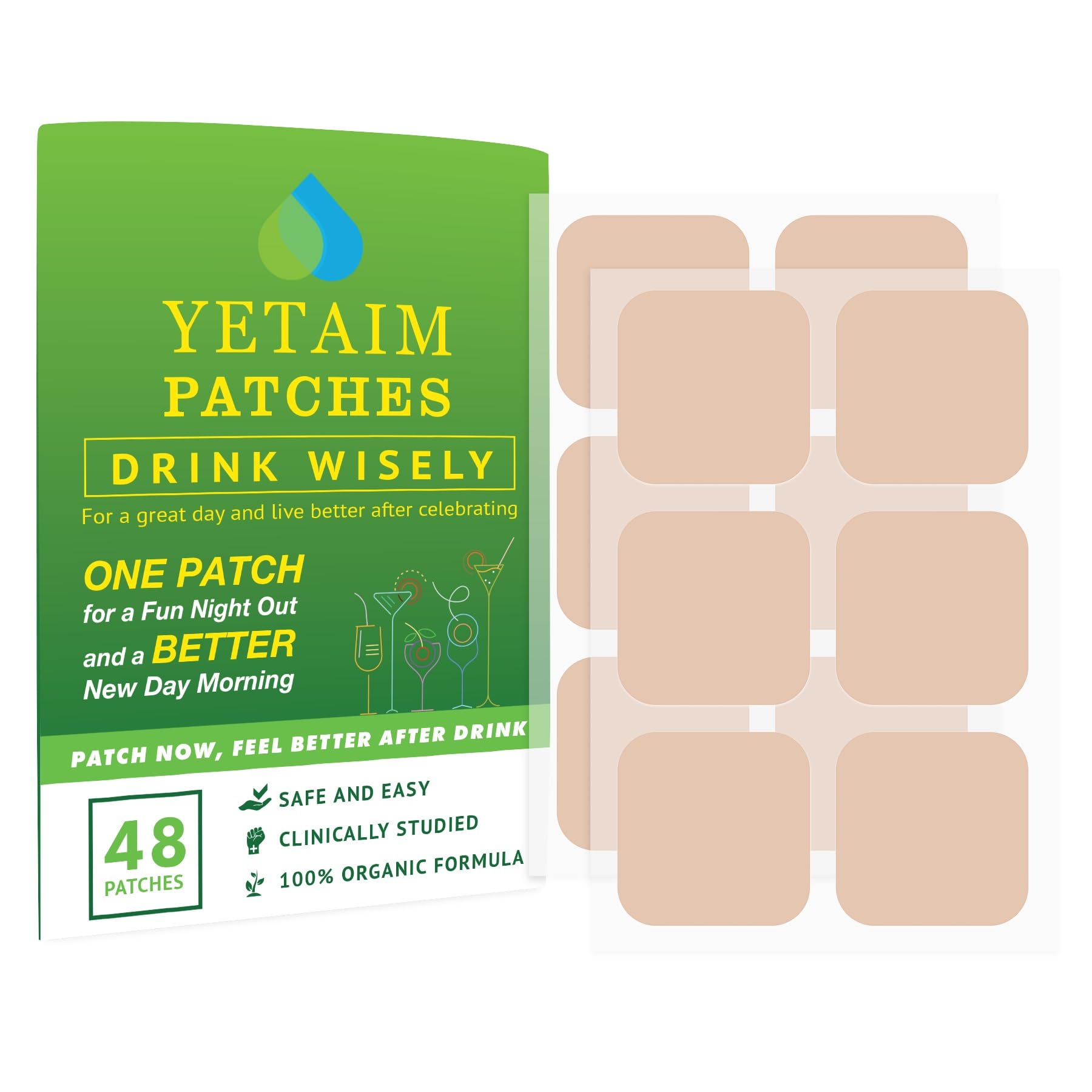 Amazon.com: YETAIM Recovery Patches for Men Women: 48 Pack Energy Boost ...